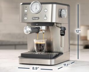 New Delonghi Linea Classic EM450M carob coffee maker Review - The ...